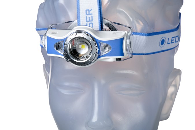 Ledlenser MH11 rechargeable head torch with bluetooth, blue ...