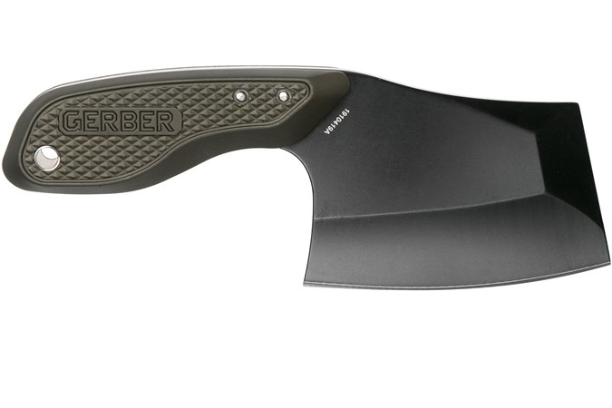 Gerber Tri-Tip Mini Cleaver Green Black 31-003728 fixed knife ...