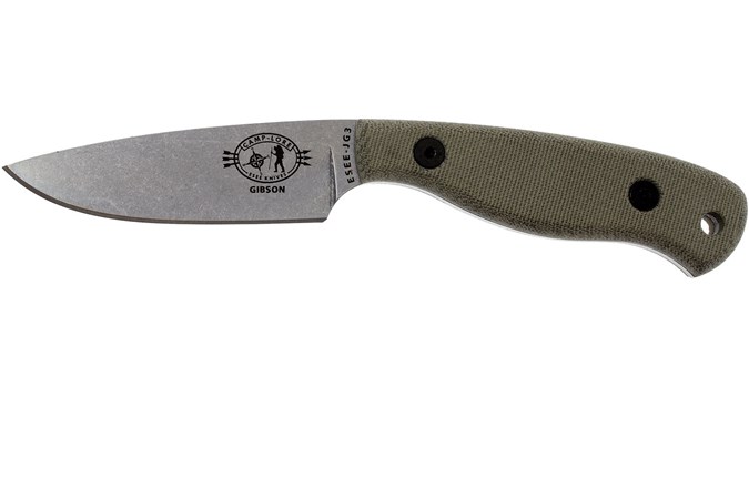 ESEE JG3 Camp-Lore bushcraft knife, Gibson Design | Advantageously ...