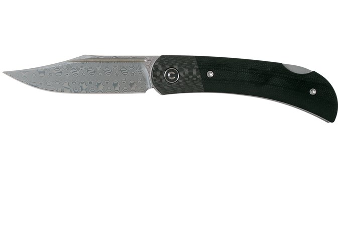Civivi Rustic Gent C914DS-1 Damascus, Carbon fibre & Black G10 ...