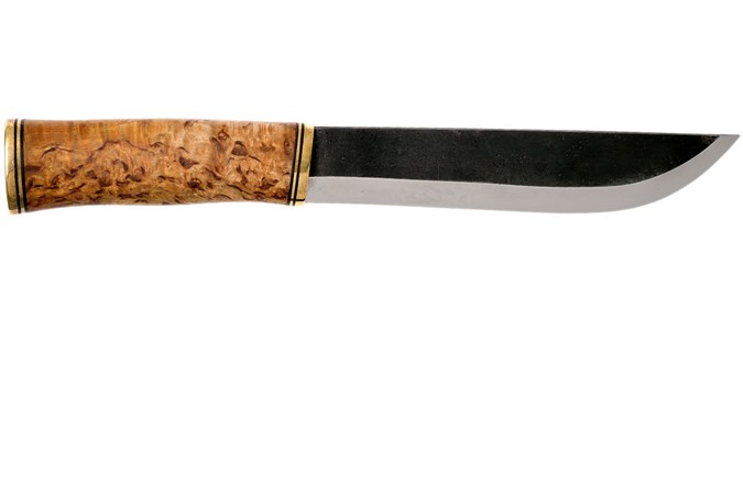 Autine Leuku, Curly Birch, Brut de Forge D2, outdoor knife ...