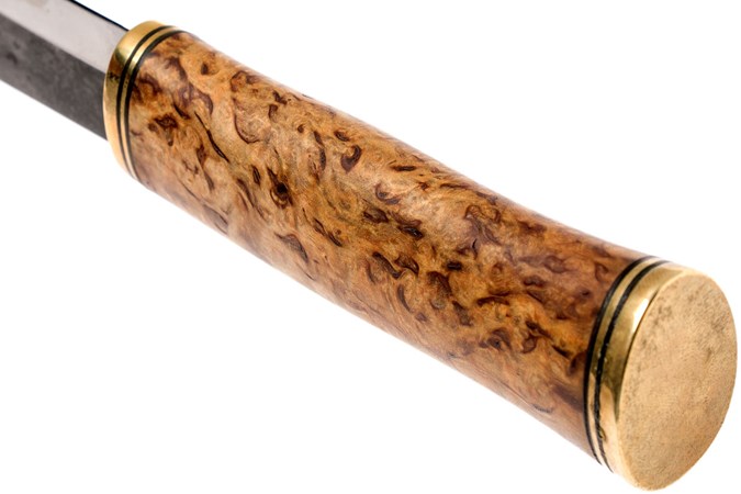 Autine Leuku, Curly Birch, Brut de Forge D2, outdoor knife ...