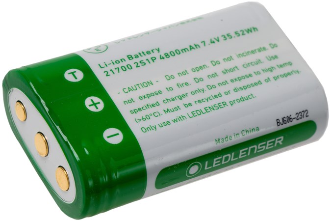 Ledlenser 21700 Li-ion rechargeable battery, 4.800mAh | Advantageously ...