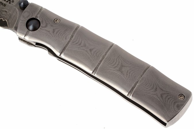 Mcusta MC-33D Shinra Take Folding knife, handle/blade: Damascus and ...