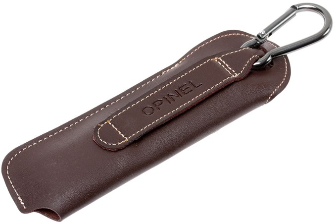 Opinel sheath synthetic leather, brown | Advantageously shopping at ...