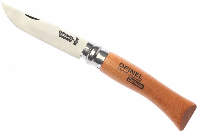 Opinel No. 07 pocket knife, carbon steel, blade length 8 cm ...