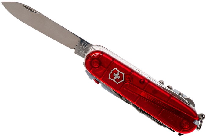 Victorinox CyberTool Lite, Swiss pocket knife, transparant red ...