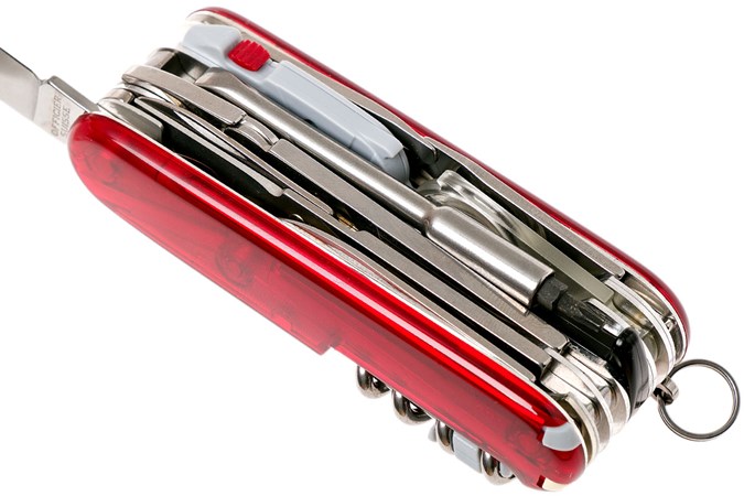 Victorinox CyberTool Lite, Swiss pocket knife, transparant red ...
